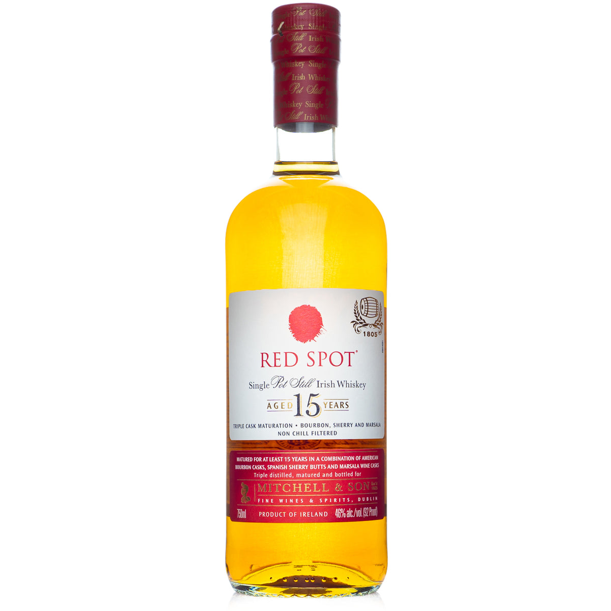 Red Spot Single Pot Still Irish Whiskey 15 Yr 92 750ml – Wine Folder